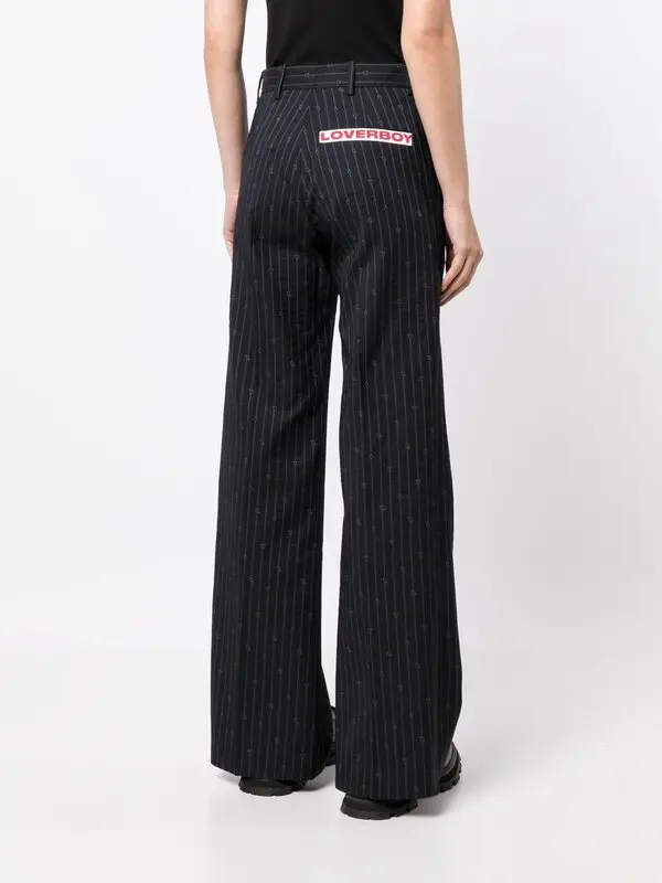 CHARLES JEFFREY Pinstripe Straight-leg Trousers