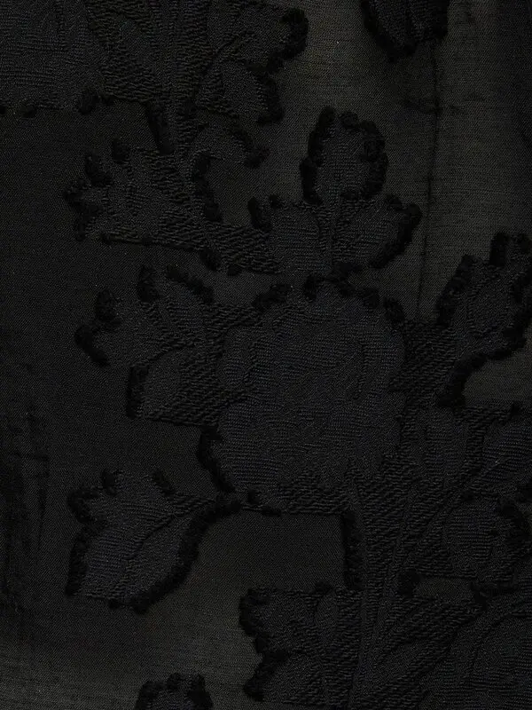 La DoubleJ Floral Jacquard Shorts - Black