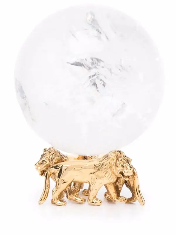 GOOSSENS Small Lion Ball Decorative Object - Gold