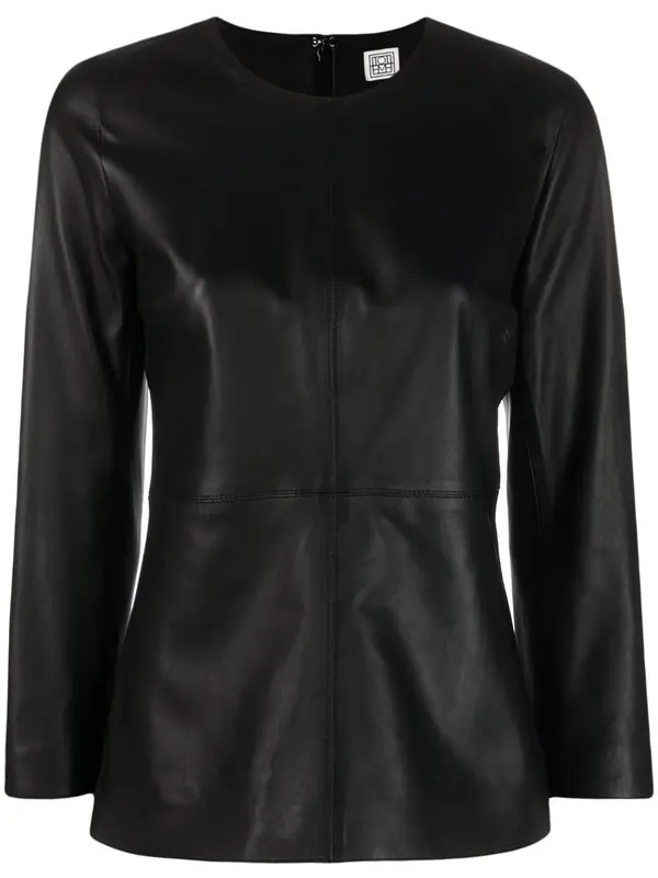 TOTEME Panelled Lambskin Top