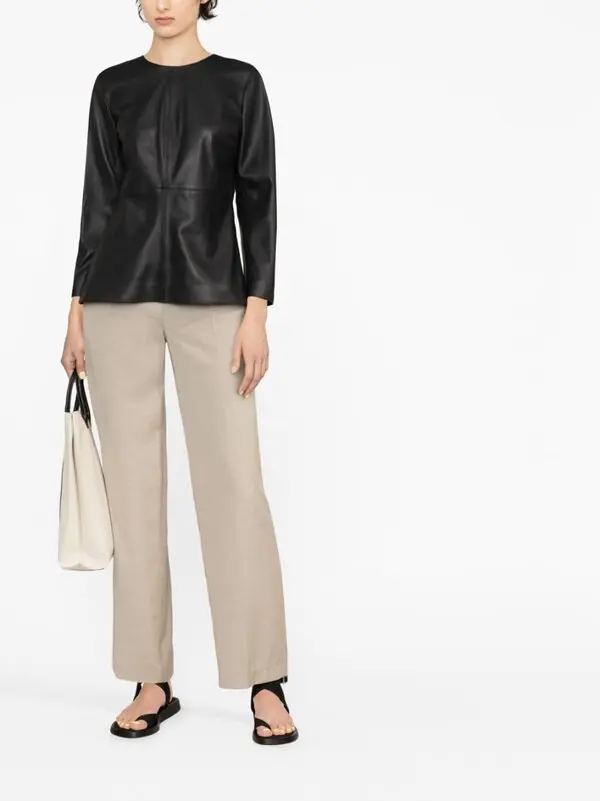 TOTEME Panelled Lambskin Top