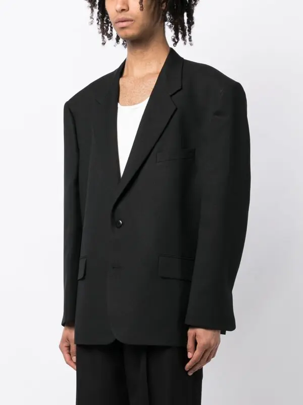 Random Identities Long-sleeved Oversized Blazer