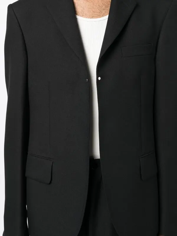 Random Identities Buttonless Long-sleeved Blazer