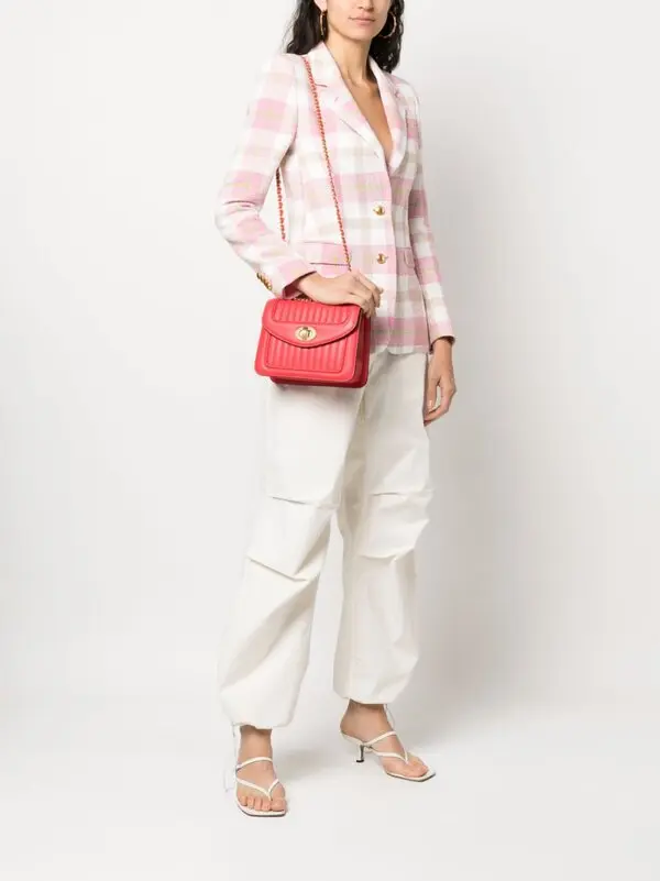 DELAGE Mini Ginette Shoulder Bag - Red