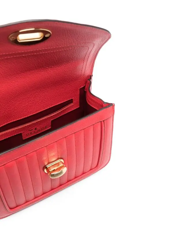 DELAGE Mini Ginette Shoulder Bag - Red