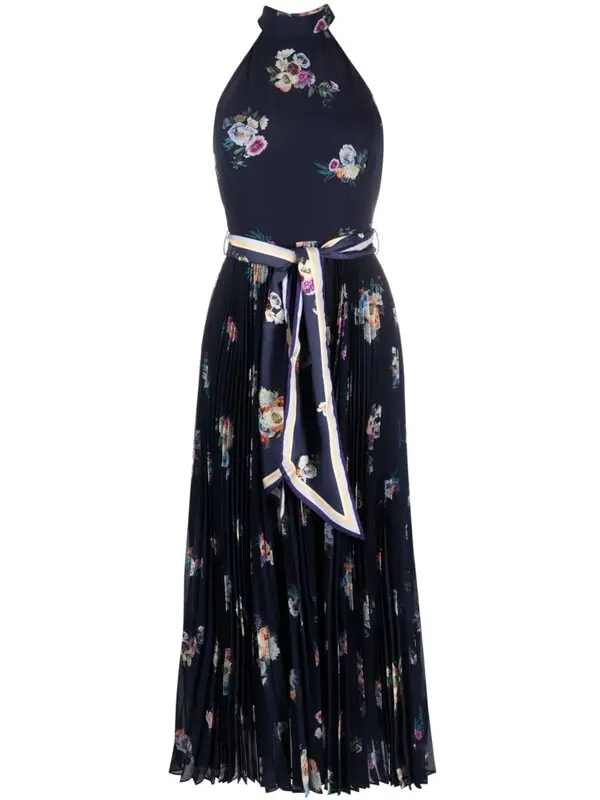 Zimmermann Sunray Picnic Floral-print Maxi Dress - Blue