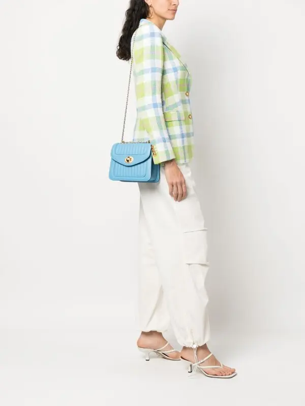 DELAGE Mini Ginette Shoulder Bag - Blue