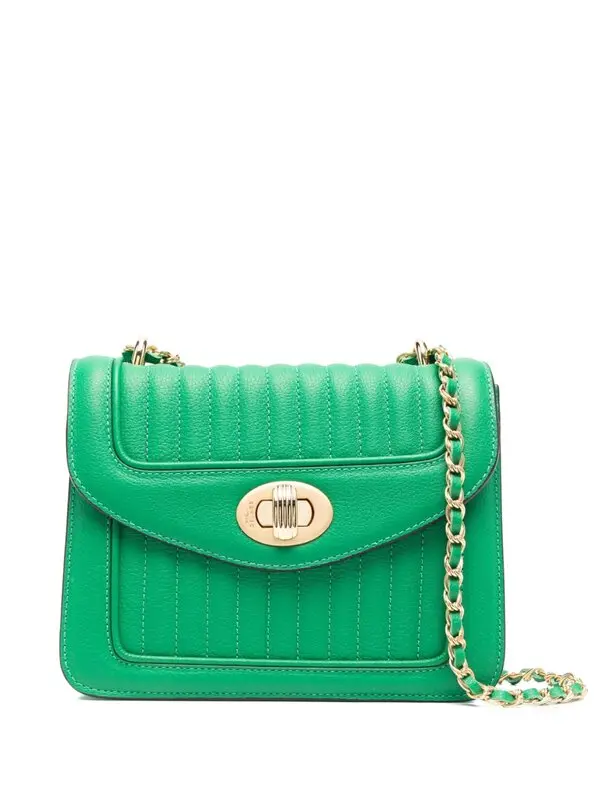 DELAGE Mini Ginette Shoulder Bag - Green