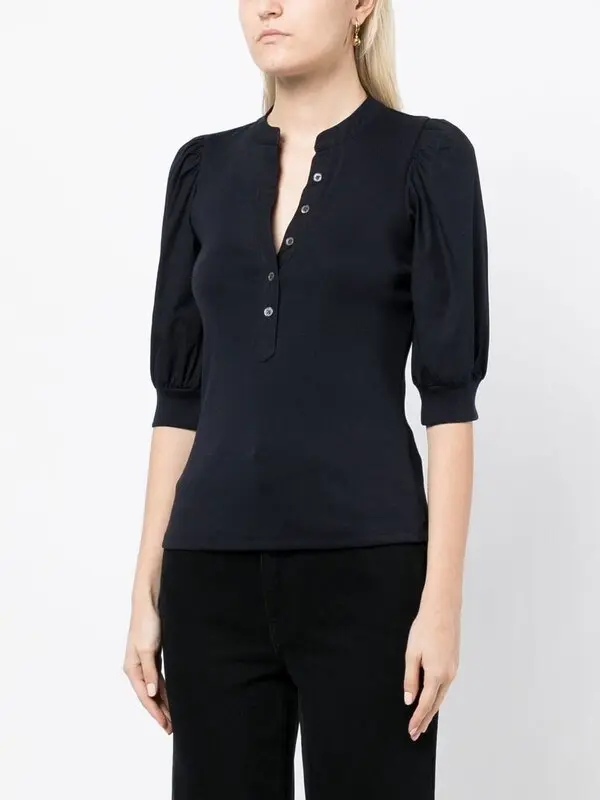 Veronica Beard Button-up Top - Blue