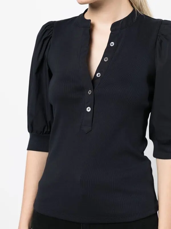 Veronica Beard Button-up Top - Blue