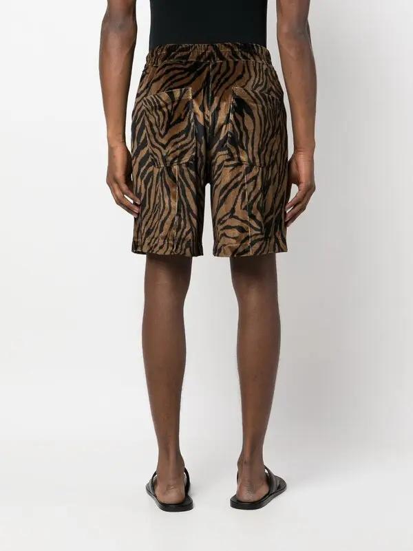 TOM FORD Zebra-print Cotton Shorts