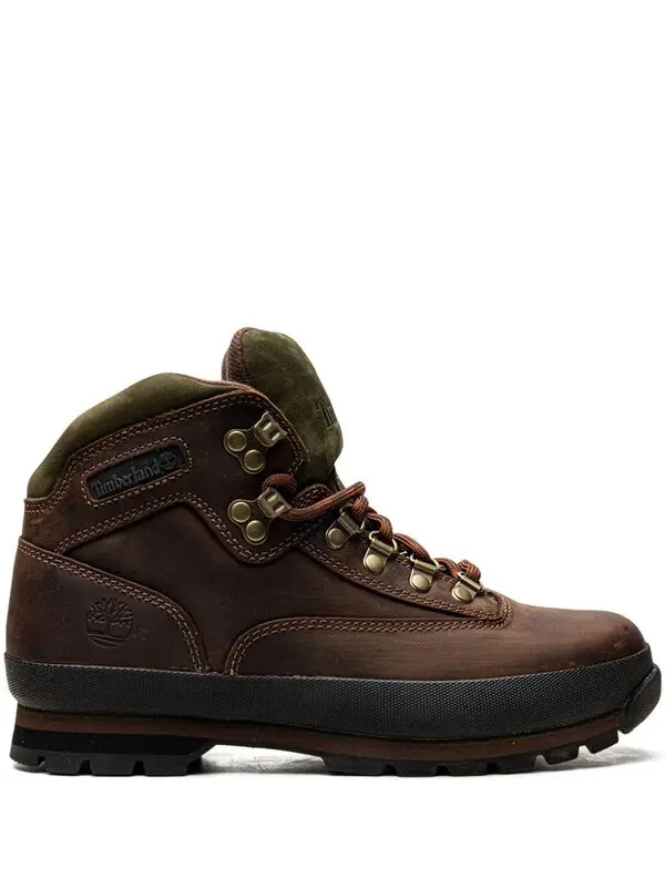 Timberland Euro Hiker Logo-detail Leather Boots - Brown