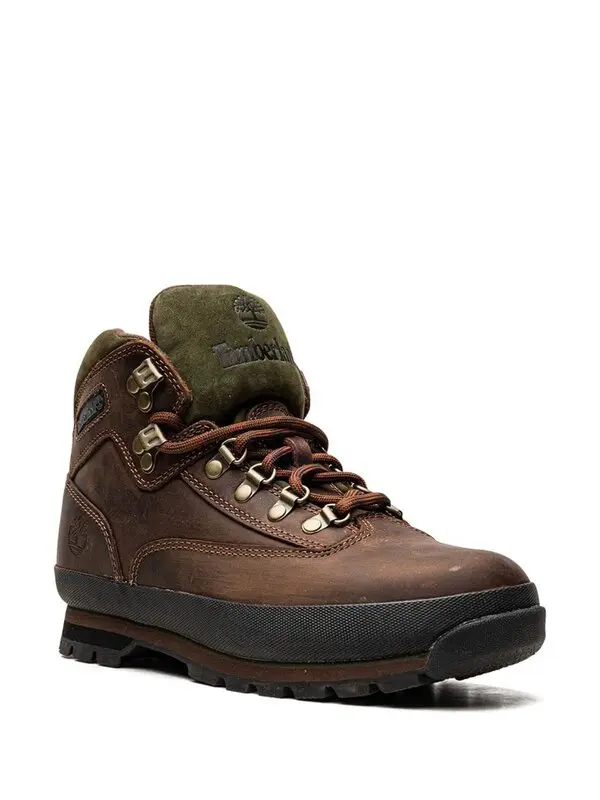Timberland Euro Hiker Logo-detail Leather Boots - Brown