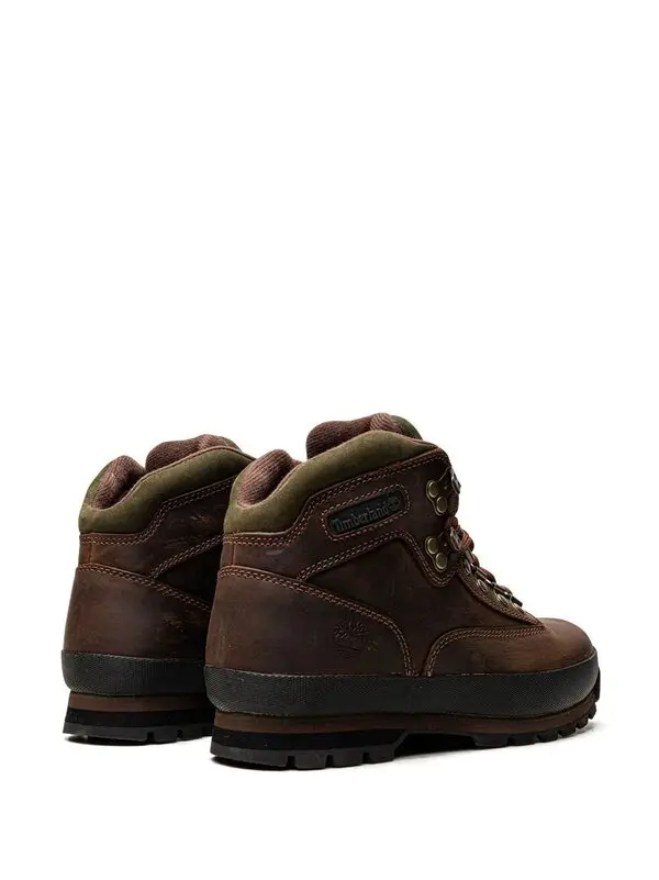 Timberland Euro Hiker Logo-detail Leather Boots - Brown