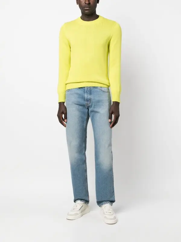COUNTY OF MILAN Marcelo Burlon Straight-leg Washed Jeans - Blue
