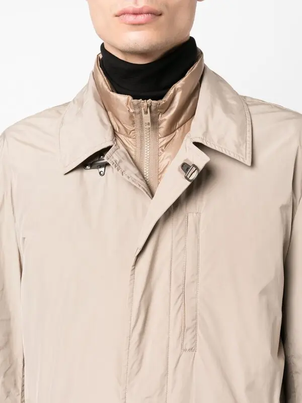 FAY Layered Trenchcoat - Brown