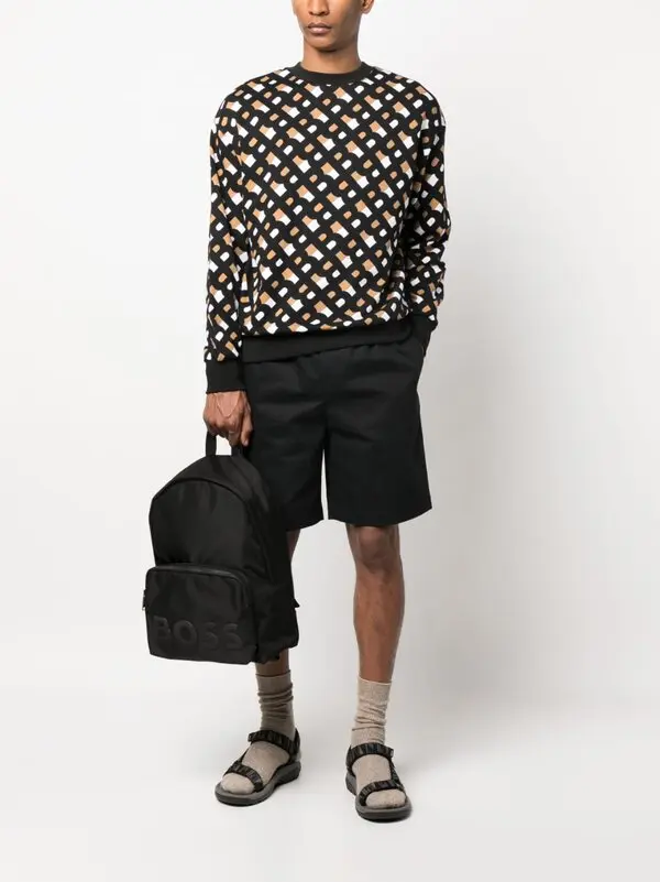 BOSS Embossed Logo Backpack