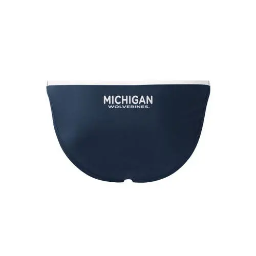 G-III 4HER BY CARL BANKS Michigan Wolverines Bikini Bottom - Navy