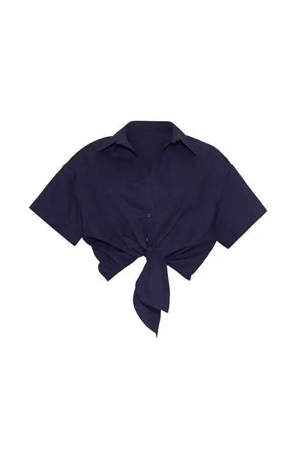 Cara Cara Asbury Cropped Top - Evening Blue