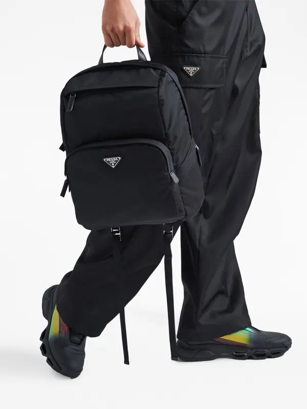 Prada Logo Plaque Backpack