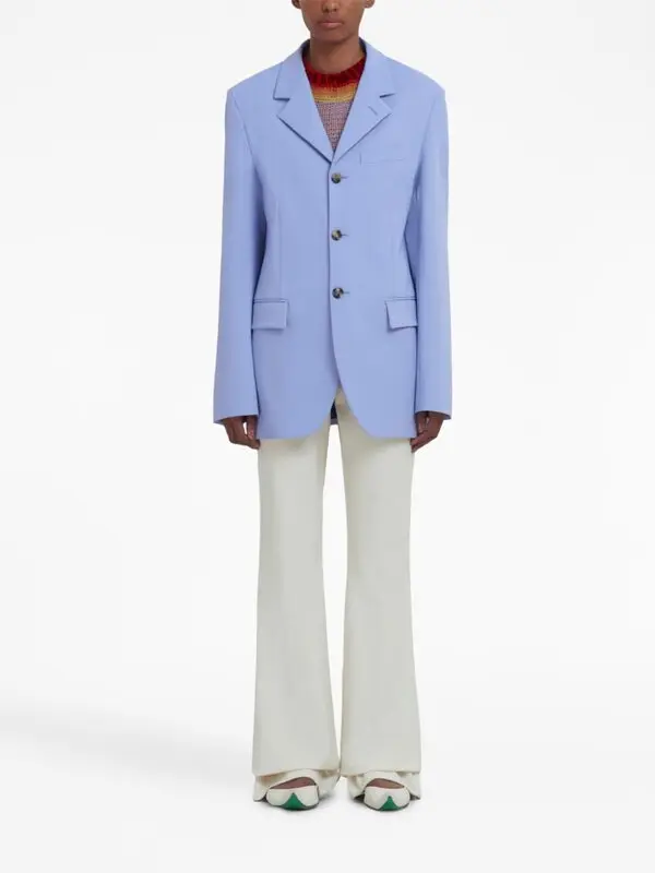Marni Gima Single-breasted Blazer - Blue
