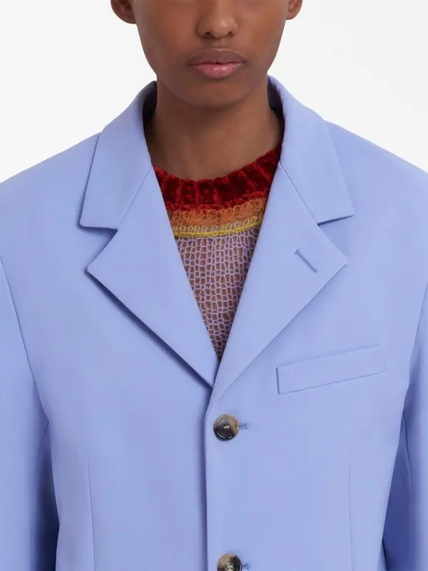 Marni Gima Single-breasted Blazer - Blue