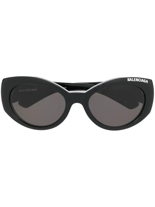 Balenciaga Logo Sunglasses - Brown