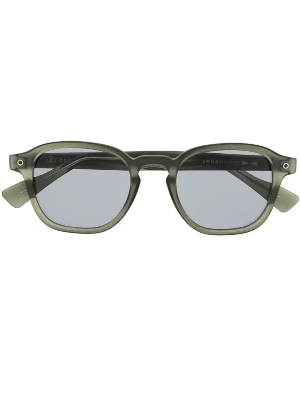 SNOB Round Frame Sunglasses - Green