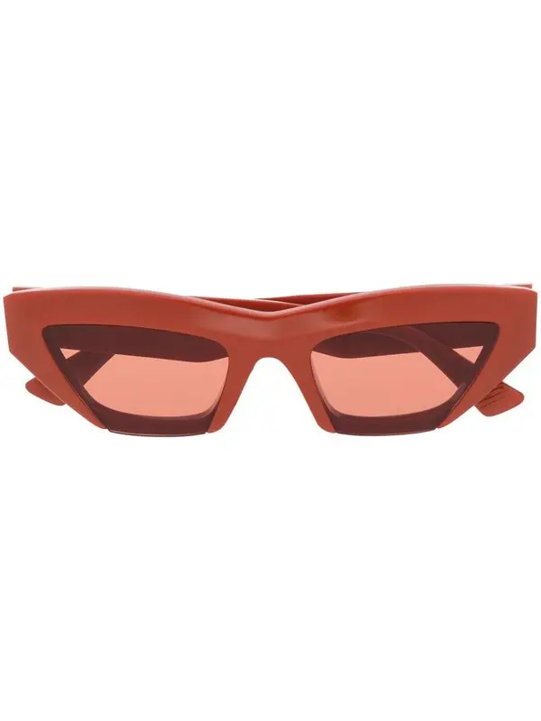 Bottega Veneta Cat-Eye Frame Sunglasses - Orange | Editorialist display picture 1