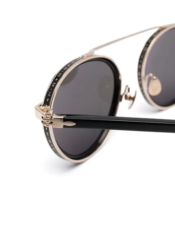 Matsuda Double-bridge Round-frame Sunglasses
