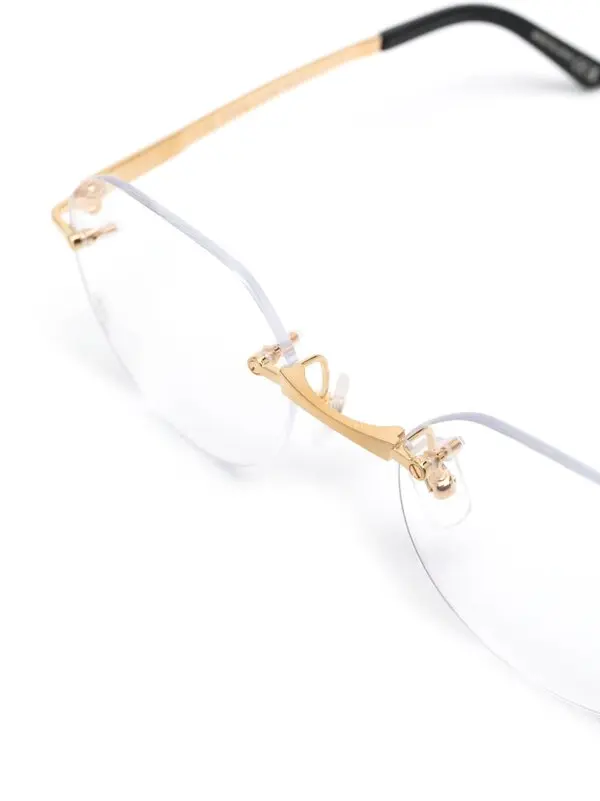 Cartier Santos De Rimless Glasses