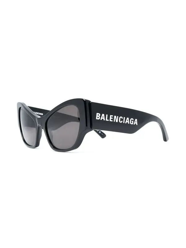 Balenciaga Enamelled-logo Cat-eye Sunglasses