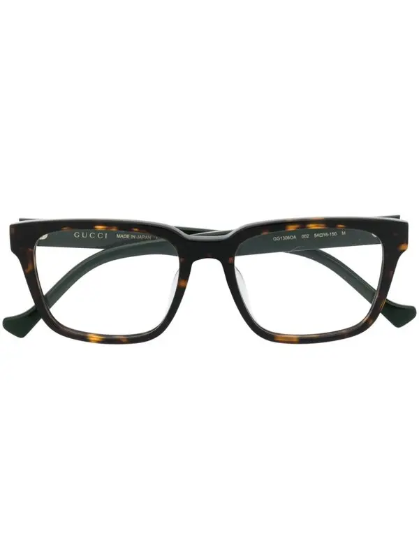 Gucci Square-frame Glasses - Brown