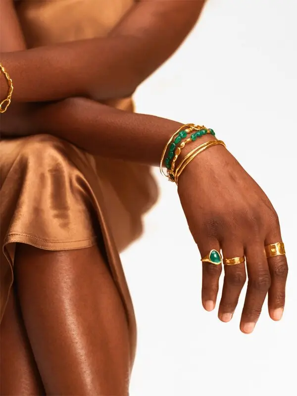 Monica Vinader Rio Vermeil Beaded Bracelet