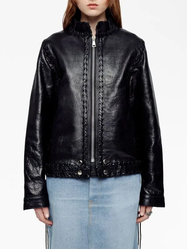 RE/DONE Whipstitch Leather Jacket