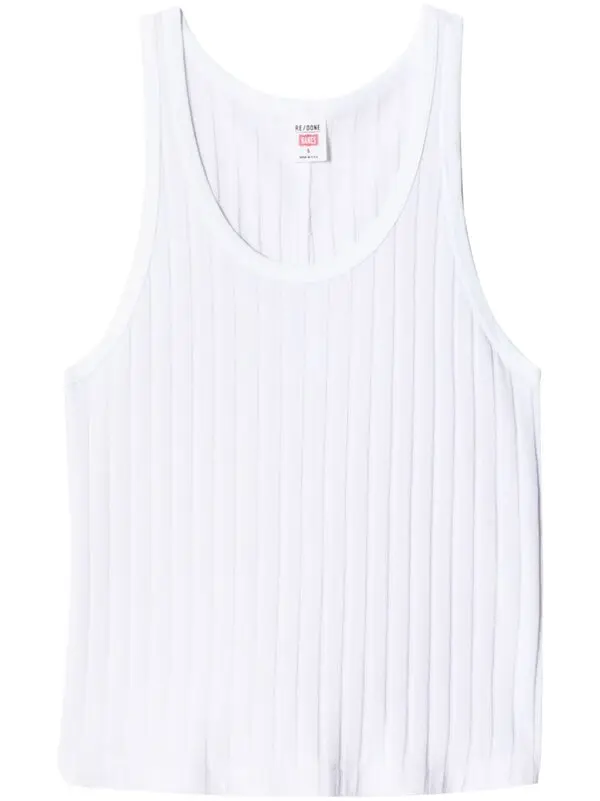RE/DONE Ribbed-knit Tank Top