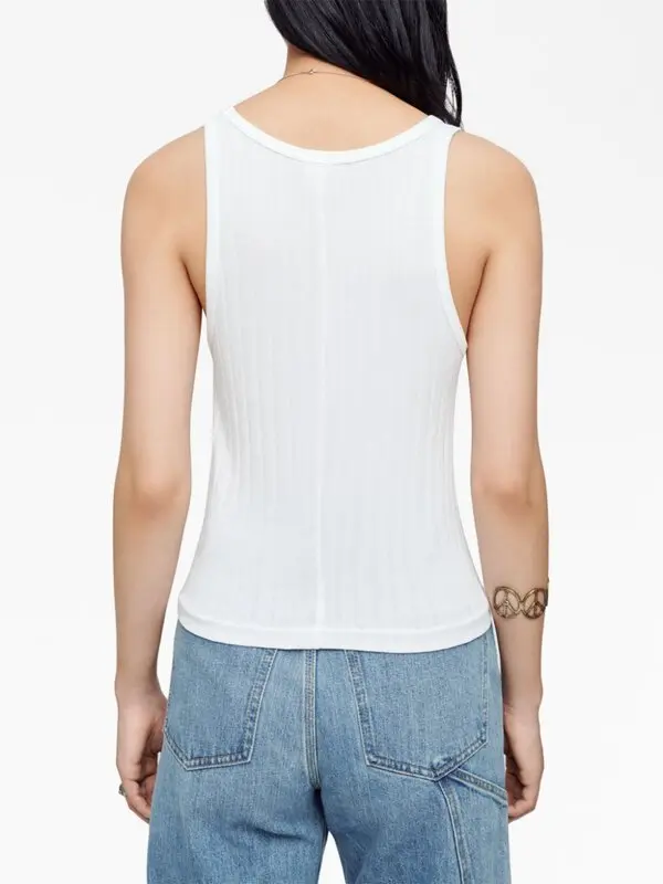 RE/DONE Ribbed-knit Tank Top