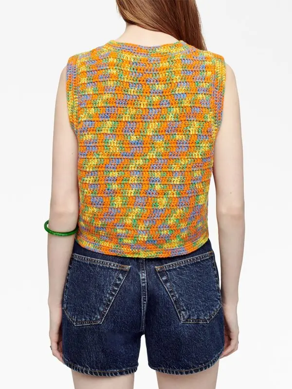 RE/DONE Front-button Knitted Vest