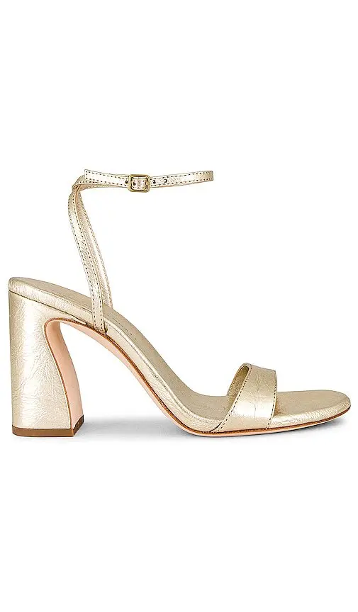 LOEFFLER RANDALL Malia Heeled Sandal In Metallic Gold - Champagne