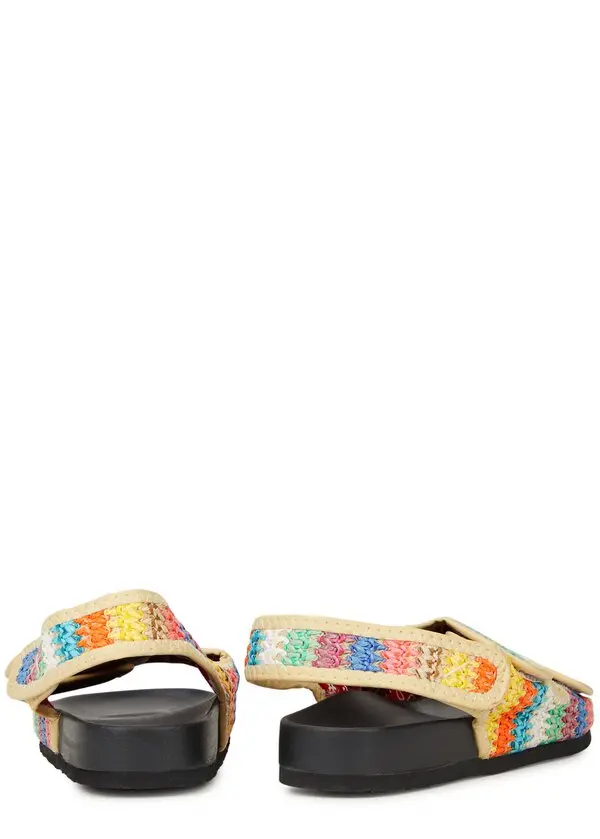 ARIZONA LOVE Apache Striped Raffia Sandals - Multicoloured