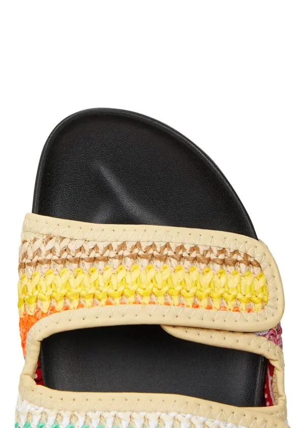 ARIZONA LOVE Apache Striped Raffia Sandals - Multicoloured