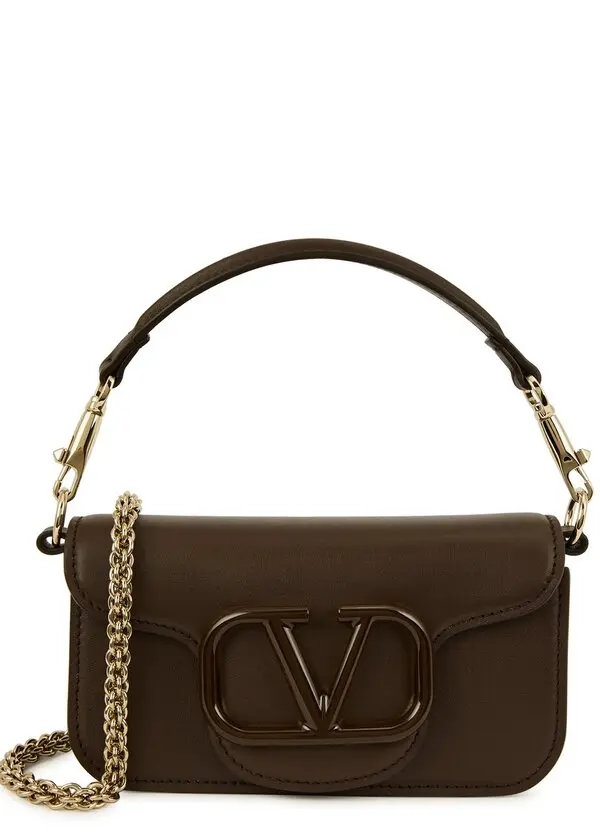 Valentino Garavani Locò Small Leather Shoulder Bag