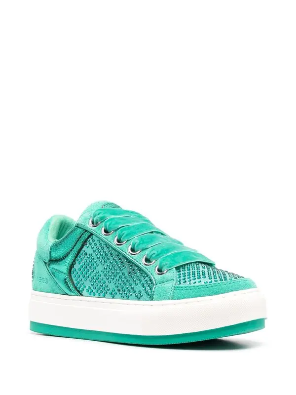 Kurt Geiger Crystal-embellished Sneakers