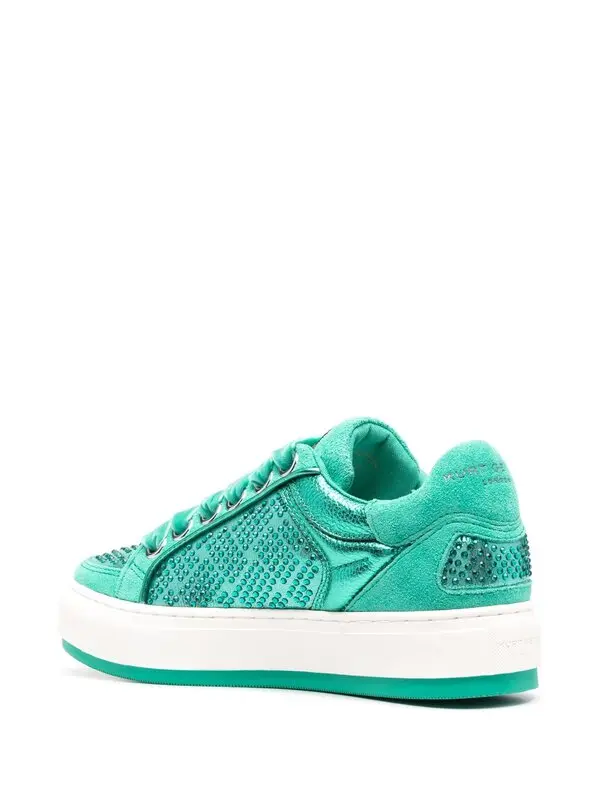 Kurt Geiger Crystal-embellished Sneakers