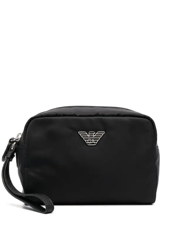 Emporio Armani Logo-plaque Makeup Bag