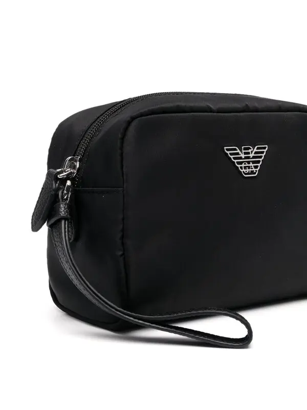 Emporio Armani Logo-plaque Makeup Bag