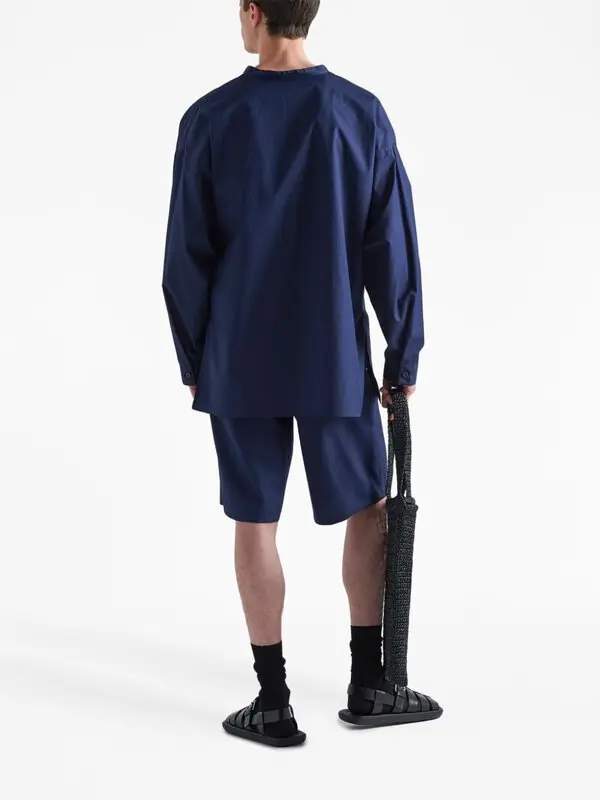 Prada Triangle-logo Cotton Shirt
