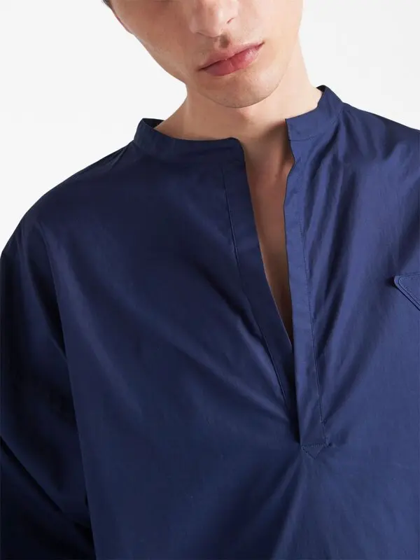 Prada Triangle-logo Cotton Shirt