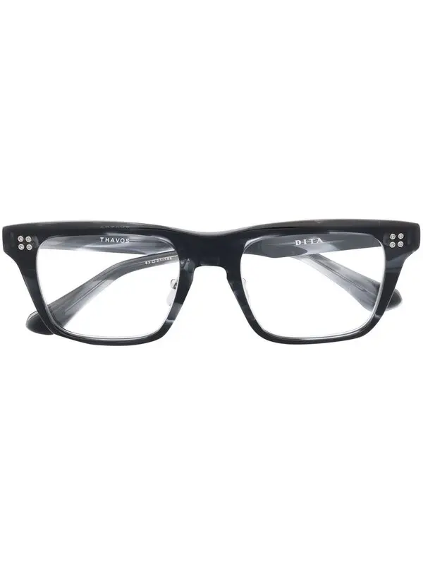 Dita Thavos Rectangle-frame Glasses - Black