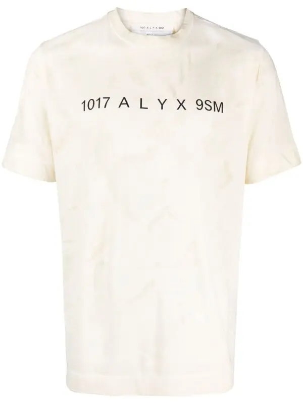 1017 Alyx 9sm Logo-print T-shirt - Neutrals